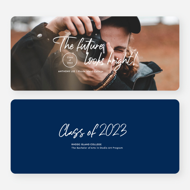 Minimally Scripted Graduation Announcements & Graduation Invitations | Paper Culture