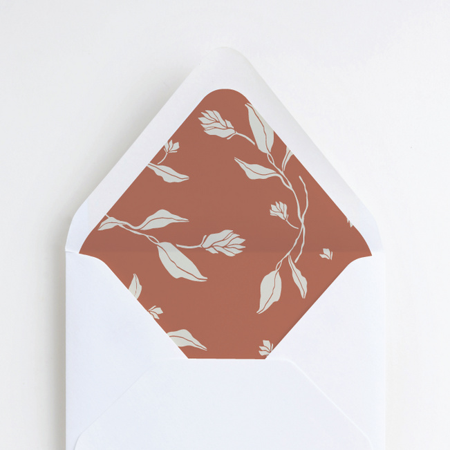 Stemming From Love Wedding Envelope Liners | Paper Culture