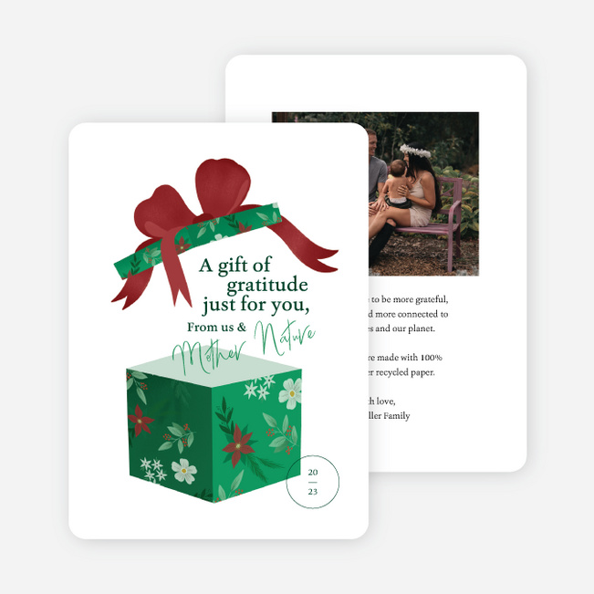 Gifting Gratitude Christmas Cards | Paper Culture