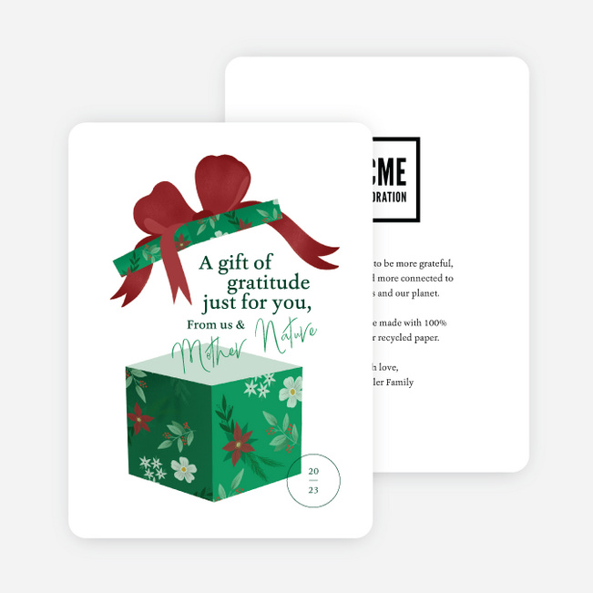 Gifting Gratitude Corporate Holiday Cards & Corporate Christmas Cards ...