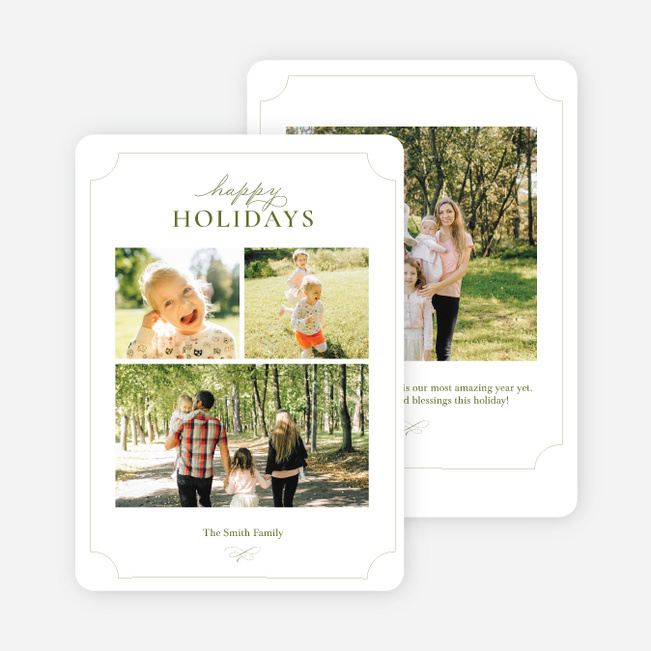 Festive Photo Collage Holiday Cards and Invitations | Paper Culture