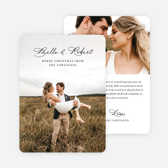 Romantically Titled Personalized Christmas Cards | Paper Culture