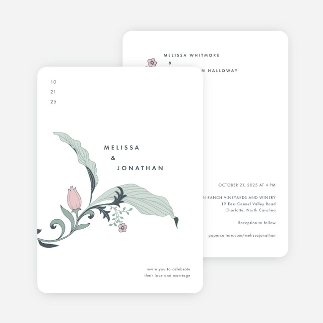 Romantic Simplicity Wedding Invitations | Paper Culture