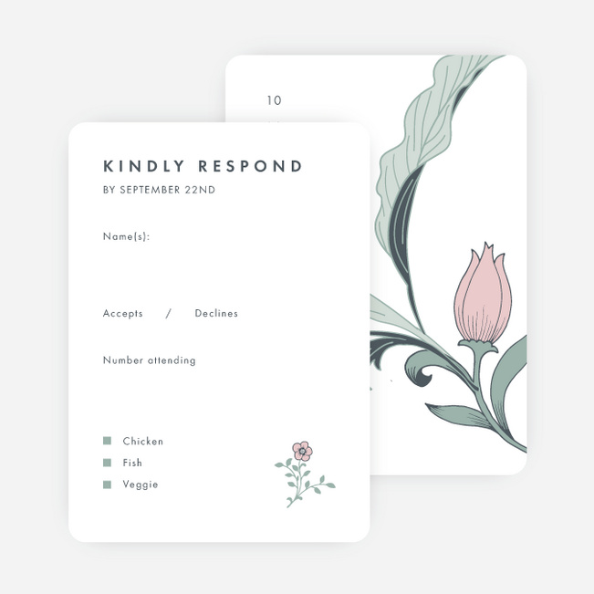 Romantic Simplicity Wedding Response Cards | Paper Culture