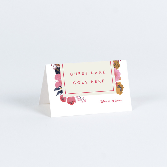 Organic Floral Wedding Name Cards & Place Cards | Paper Culture