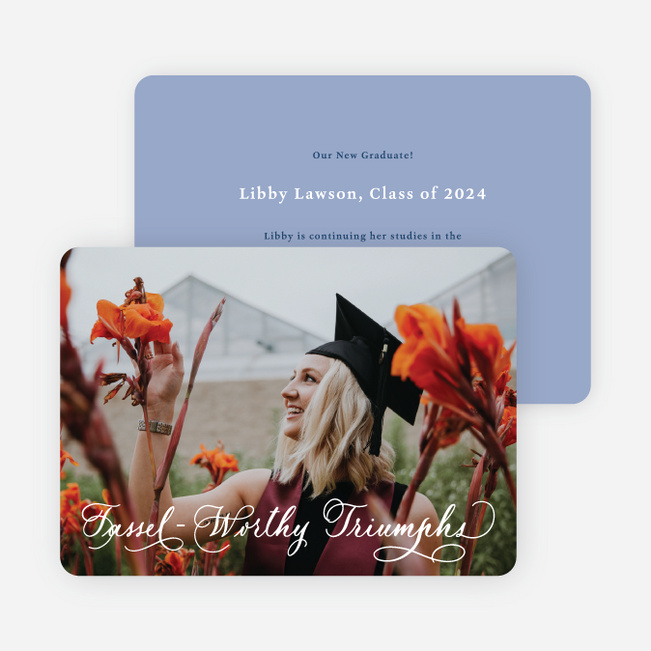 Graduation Announcements Purple