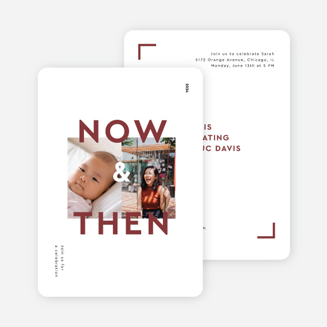 Graduation Invitations Then And Now Graduation Announcement Wording