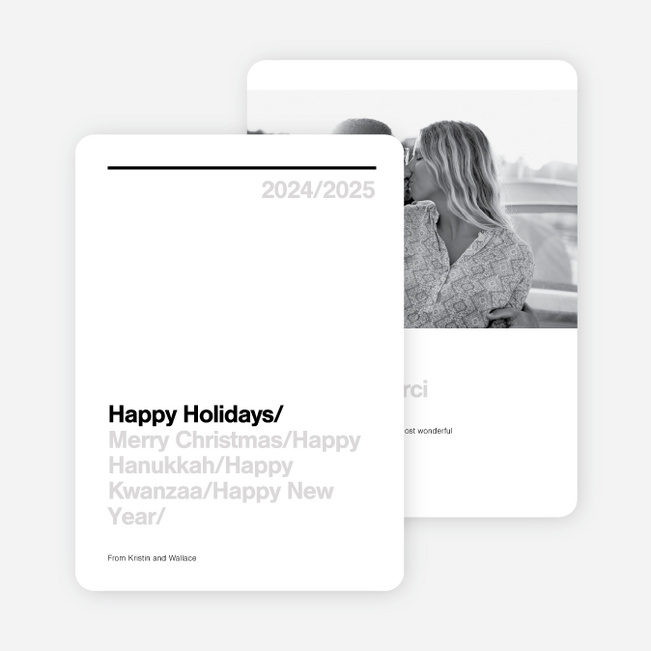Clean Lines Family Holiday Cards | Paper Culture