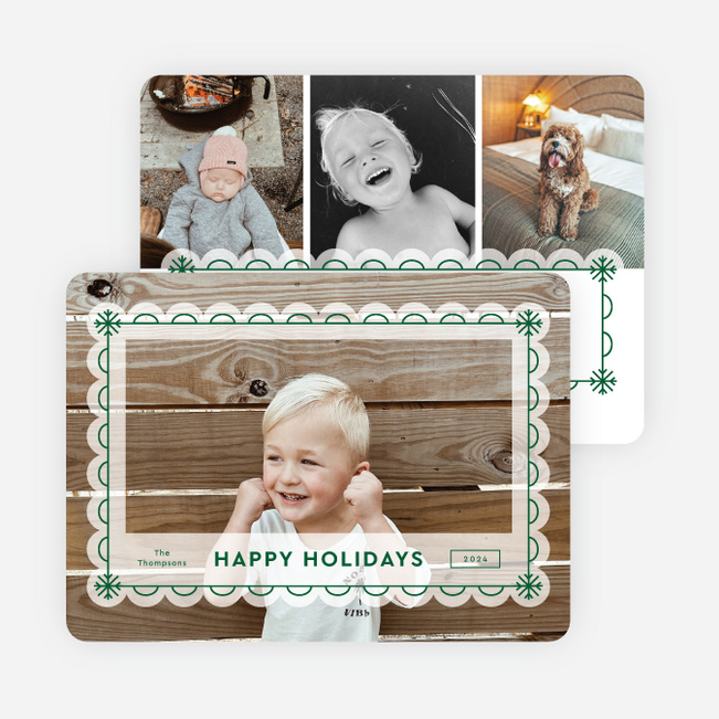 Frosted Frame Holiday Cards and Invitations | Paper Culture