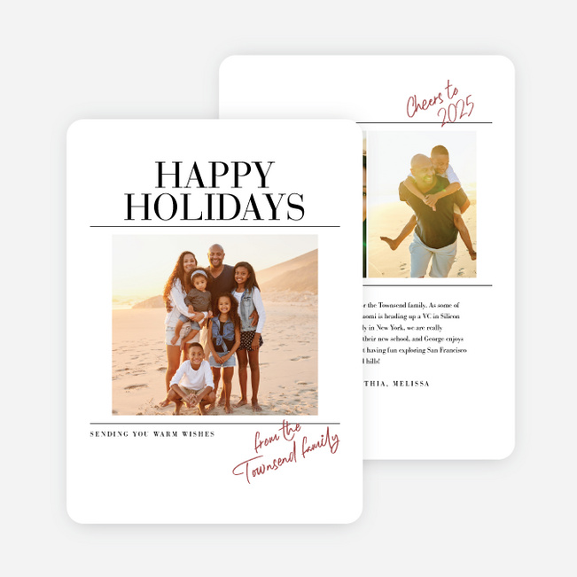 Extra Extra Holiday Cards and Invitations | Paper Culture