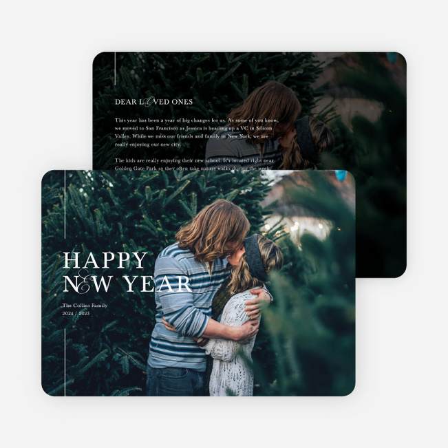 Low-Key Celebrations New Year Cards and Invitations | Paper Culture