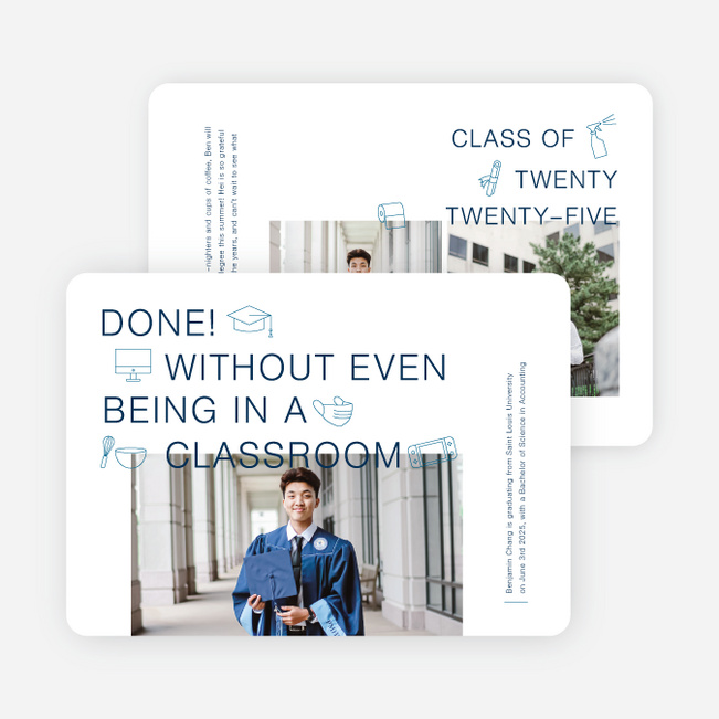 Quarantine Necessities Graduation Announcements & Graduation ...