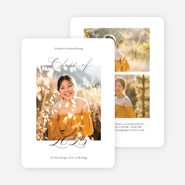 Classy by Design Graduation Announcements & Graduation Invitations ...