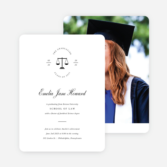 Distinguished Crest Graduation Announcements & Graduation Invitations ...