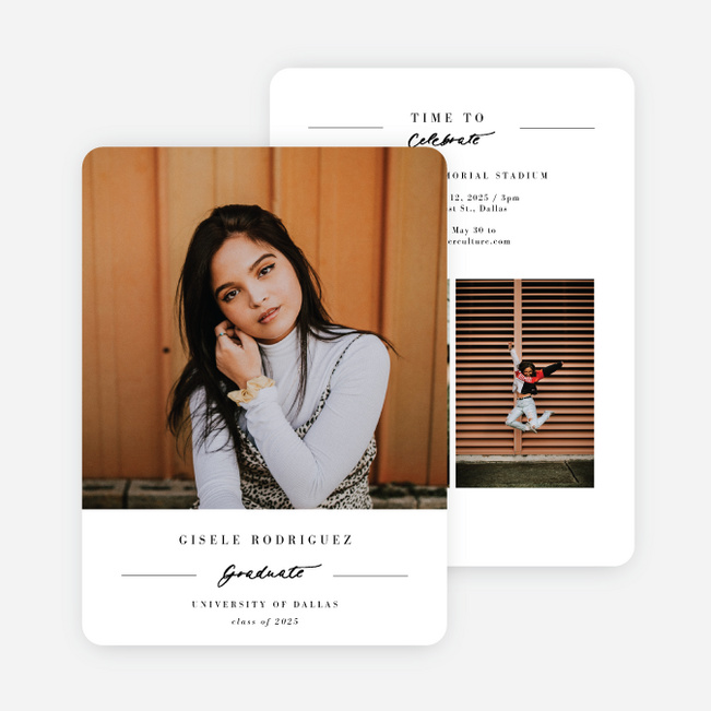 Scholar Spotlight Graduation Announcements & Invitations | Paper Culture