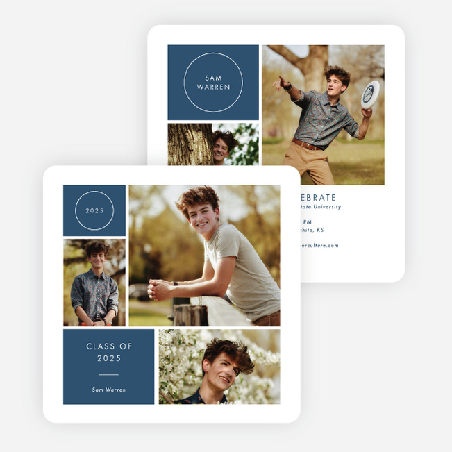 Milestone Montage Graduation Announcements & Invitations | Paper Culture