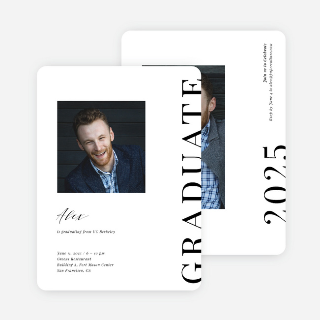 Front Page Achievement Graduation Announcements & Invitations | Paper ...