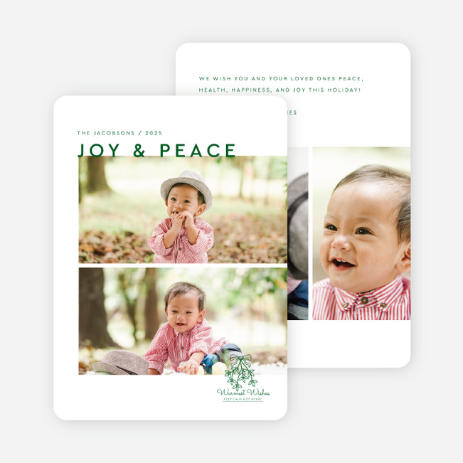 Festive Stamp Multi Photo Holiday Cards | Paper Culture